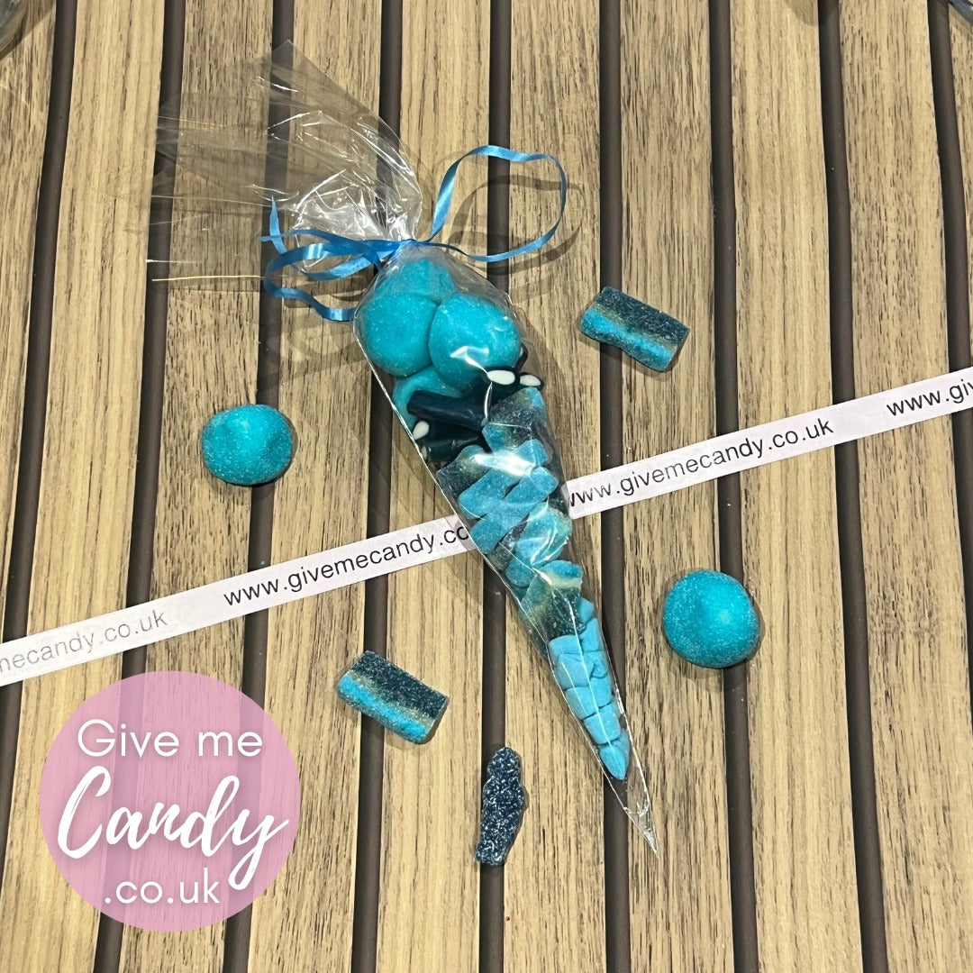 Blue and White Sweet cone available in 3 sizes – Give Me Candy