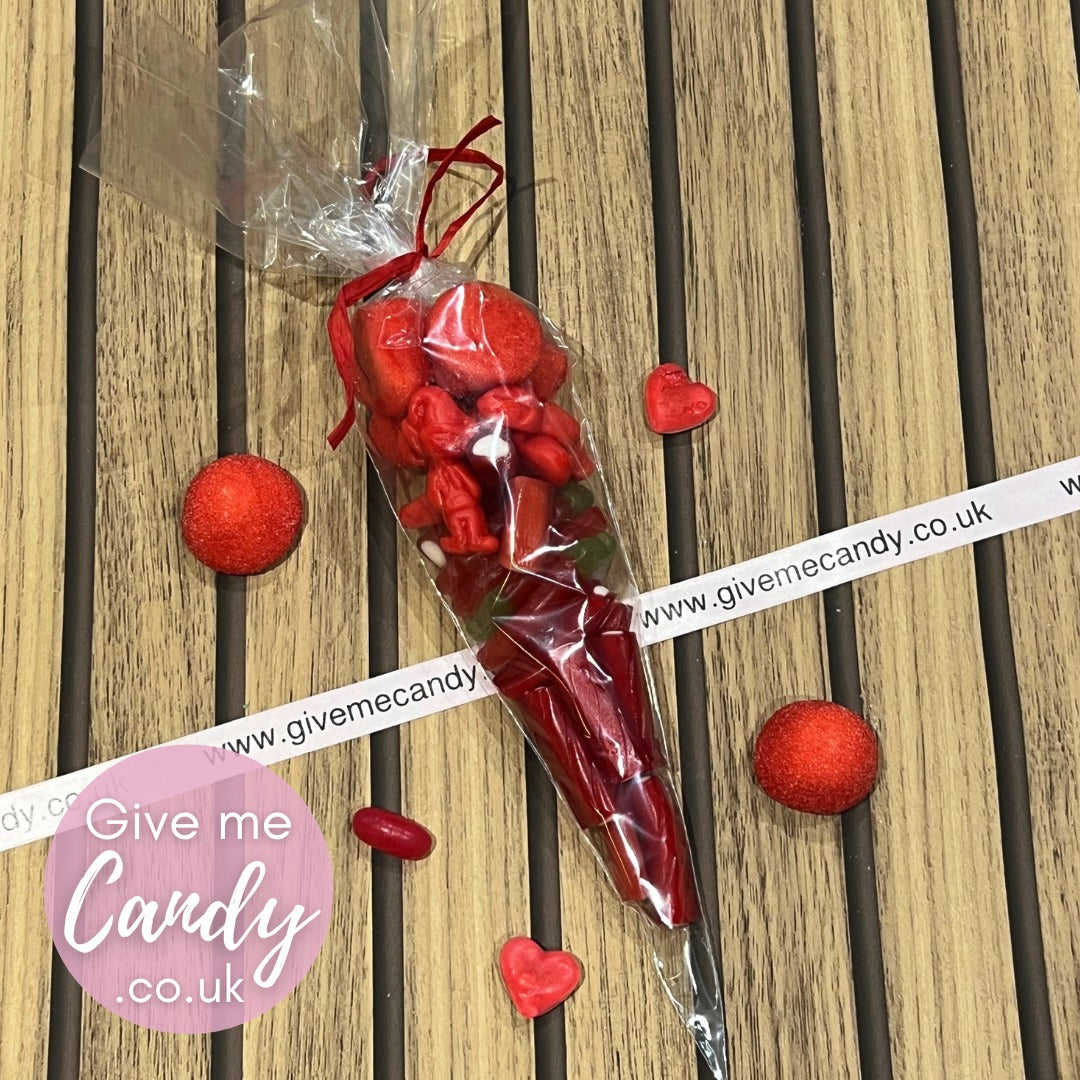 Red Sweet cones available in 3 sizes – Give Me Candy